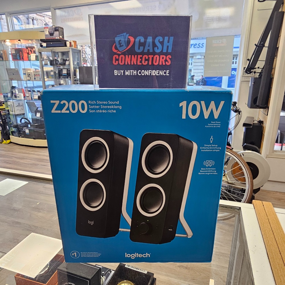 Pre-owned Logitech Z200 Stereo PC Speakers - Brand New - Own4Less